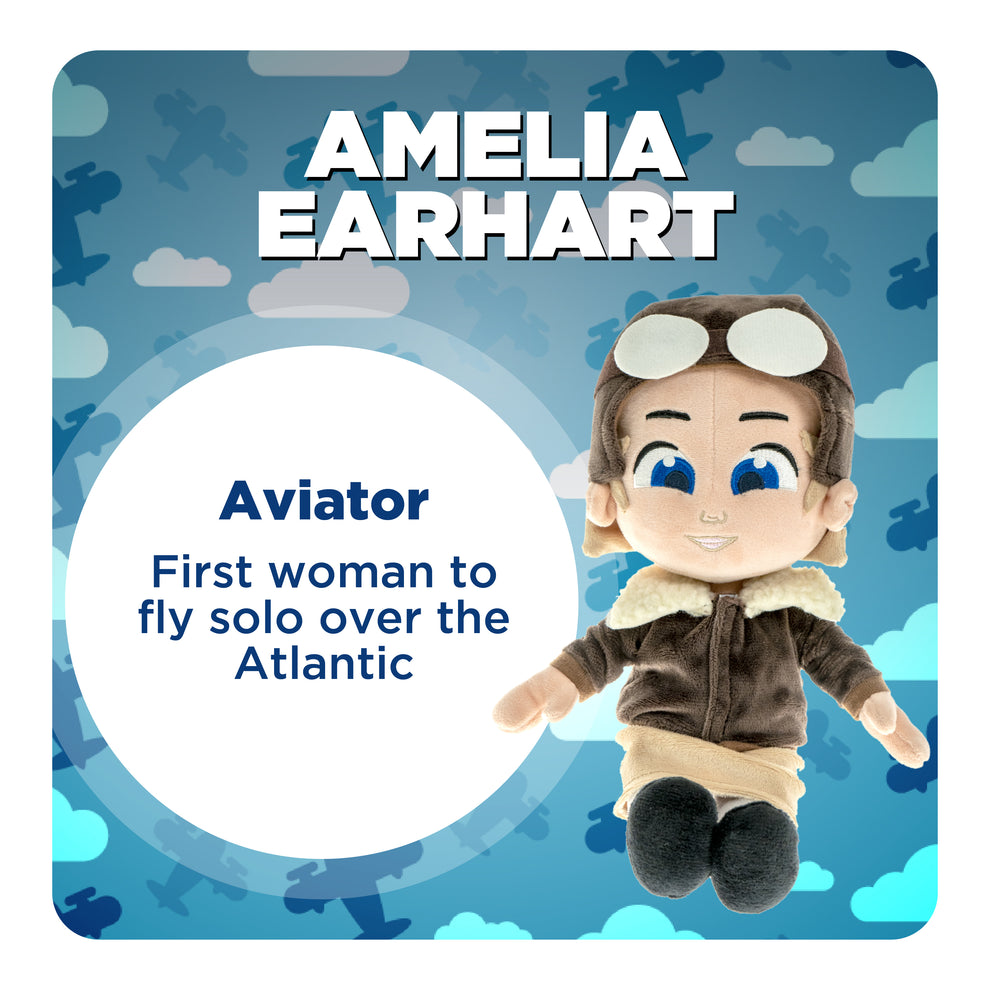 Little Rebels Amelia Earhart Interactive Plush Doll