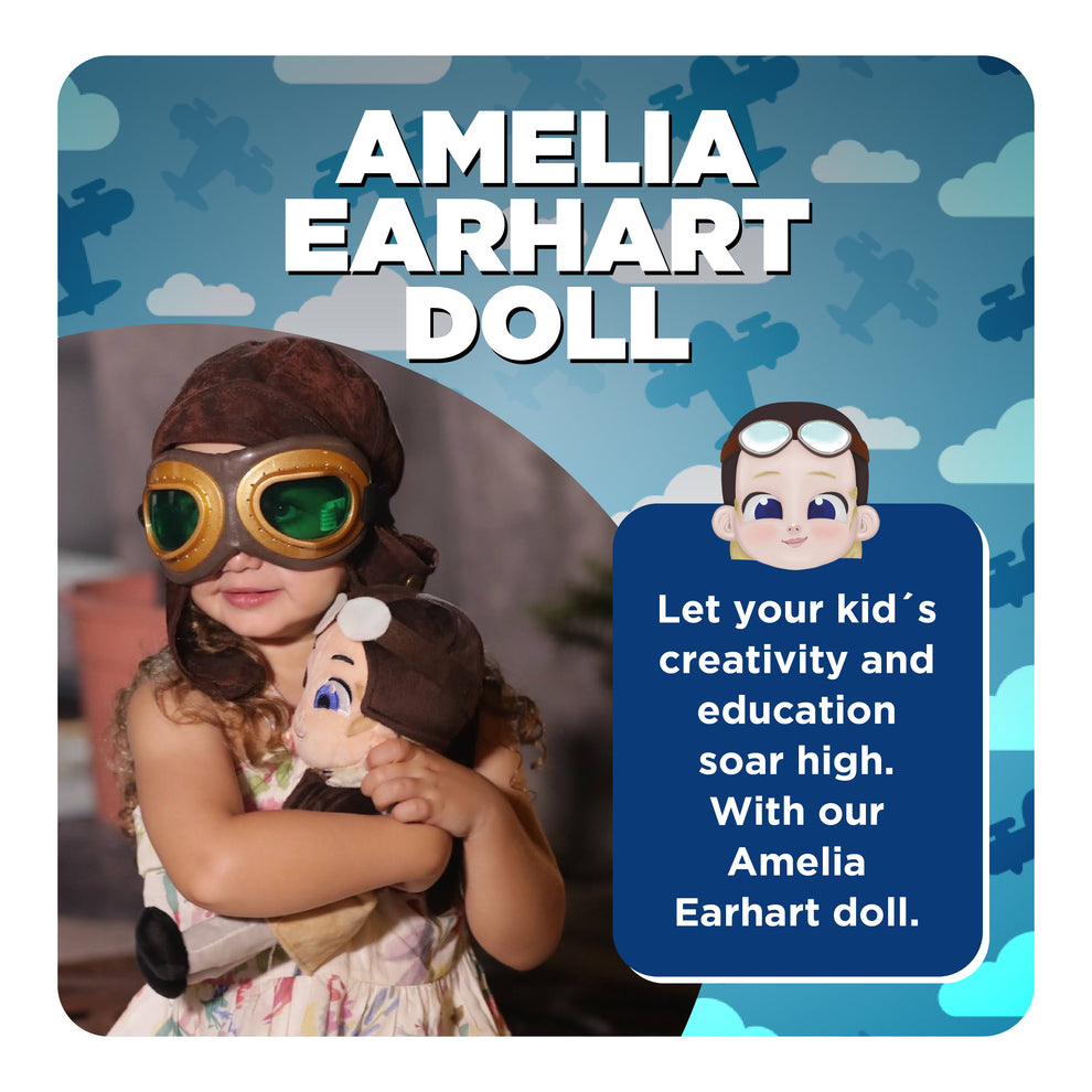 Little Rebels Amelia Earhart Interactive Plush Doll